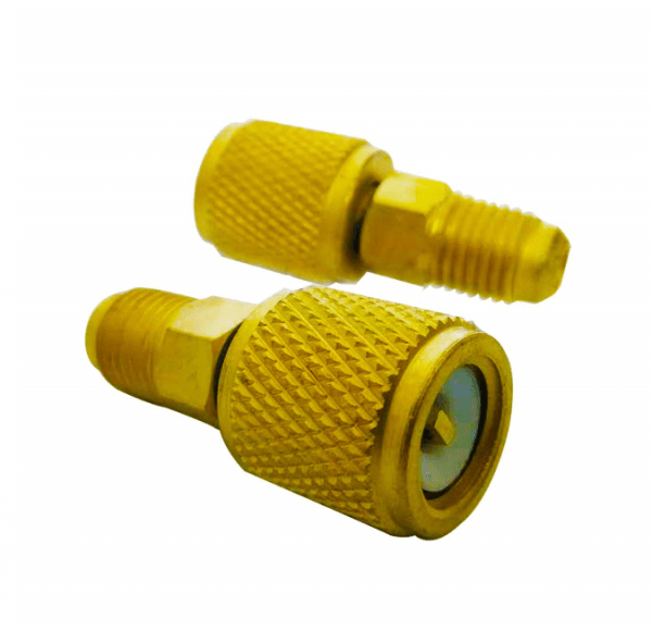 BRASS ADAPTER R-410a 1/4 MALE x 5/16 FEMALE WITH TEFLON ”REFSOL” – E ...